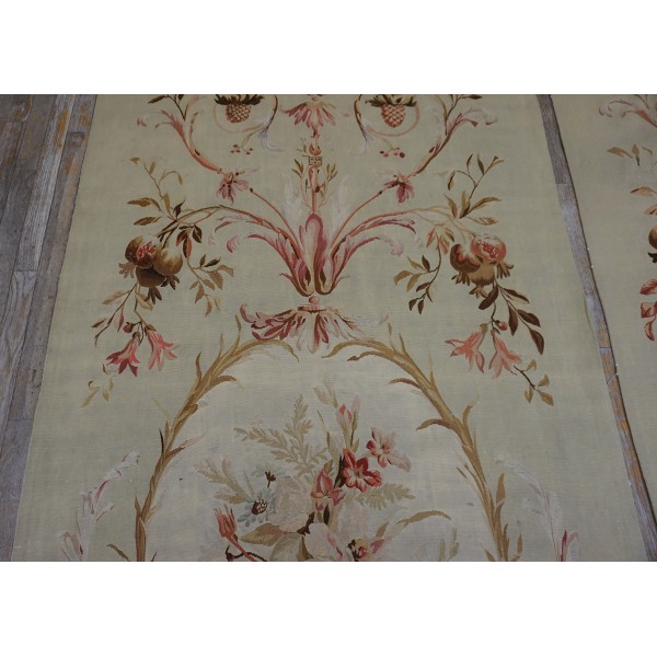 Pair of 19th Century French Portier Tapestries - Antique Rug Studio